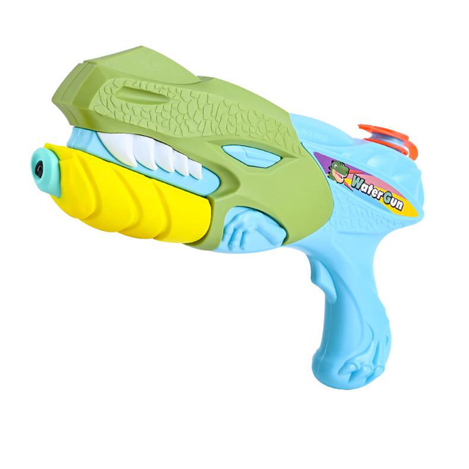 PIMOXV Dinosaur Water Blaster Soaker Gun for Kids, Dino Pump Action Outdoor Squirt Gun, Long ...