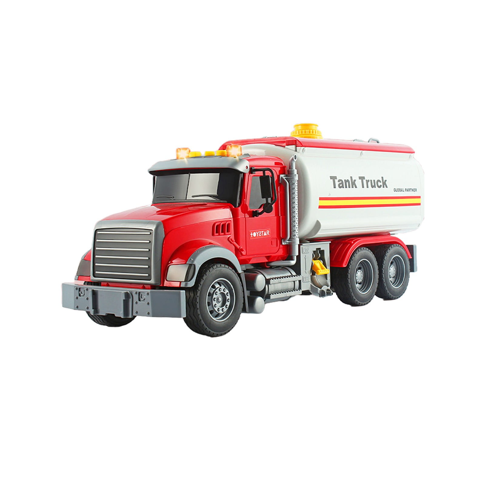 PIMOXV Garbage Truck Toy Model, Scale Metal Diecast Recycling Clean ...