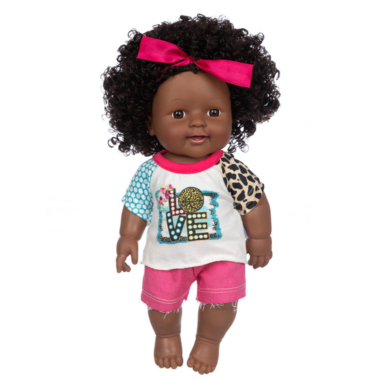 PIMOXV Soft Black Baby Dolls for Girls - First African American Baby ...