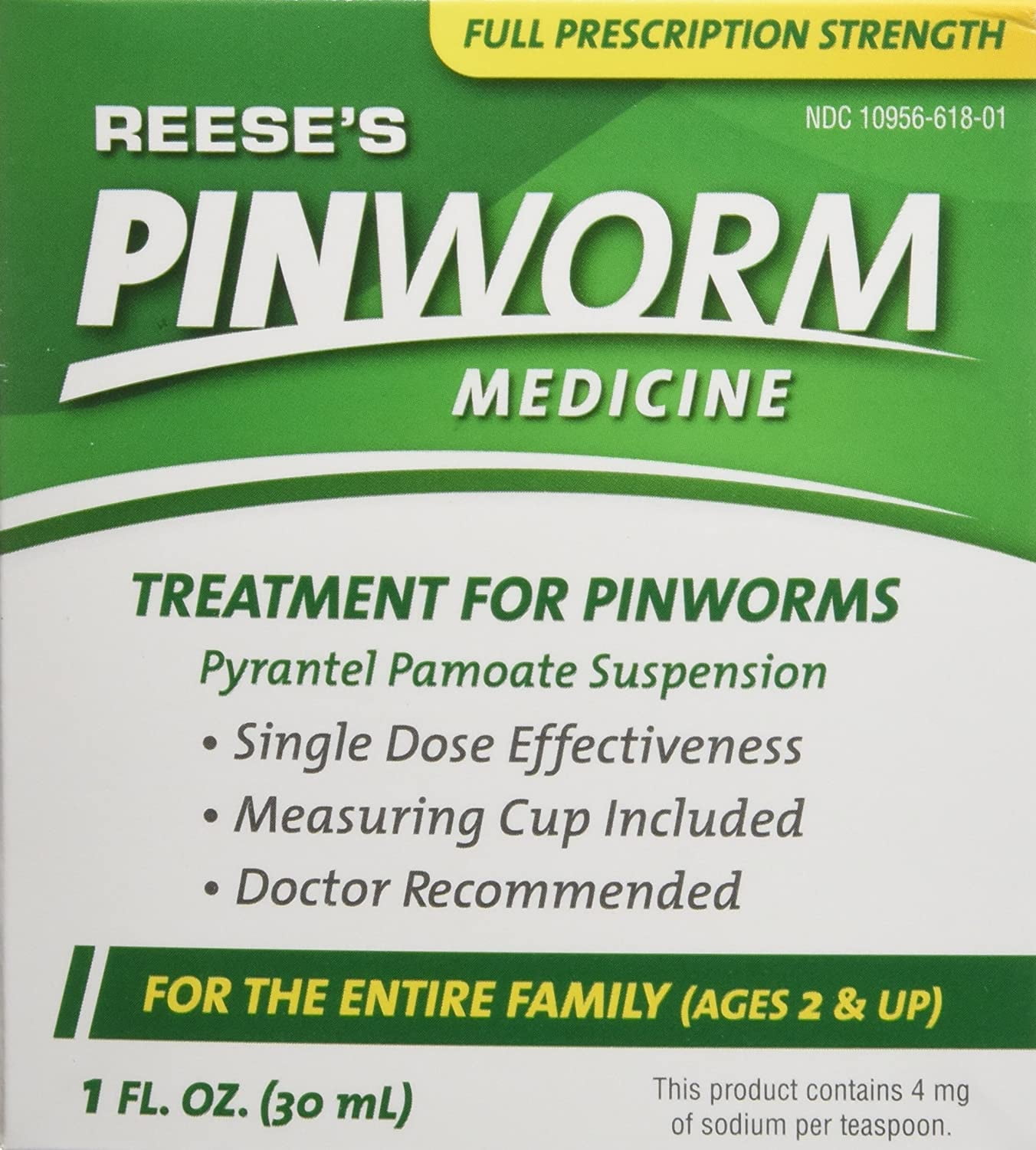 Reese's PIN Worm Medication, Pyrantel Pamoate Suspension, Adult ...