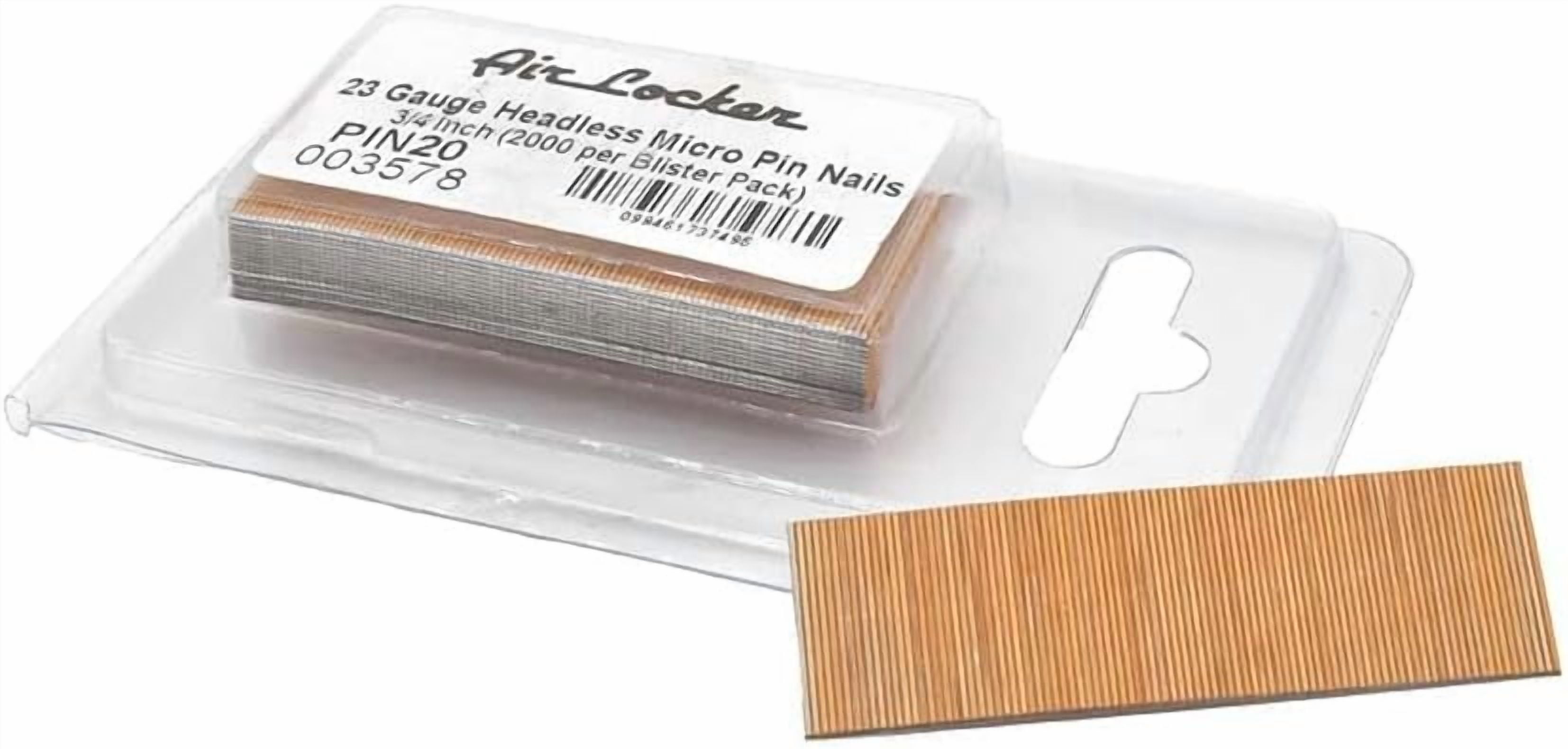 PIN20 23 Gauge 3/4 Inch Headless Micro Pin Nails (2000/Pack) - Walmart.com