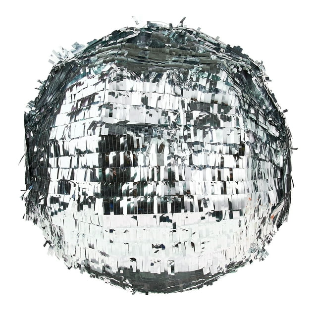 Silver 3D Disco Ball Party Pinata, 12", by Way To Celebrate - Walmart.com