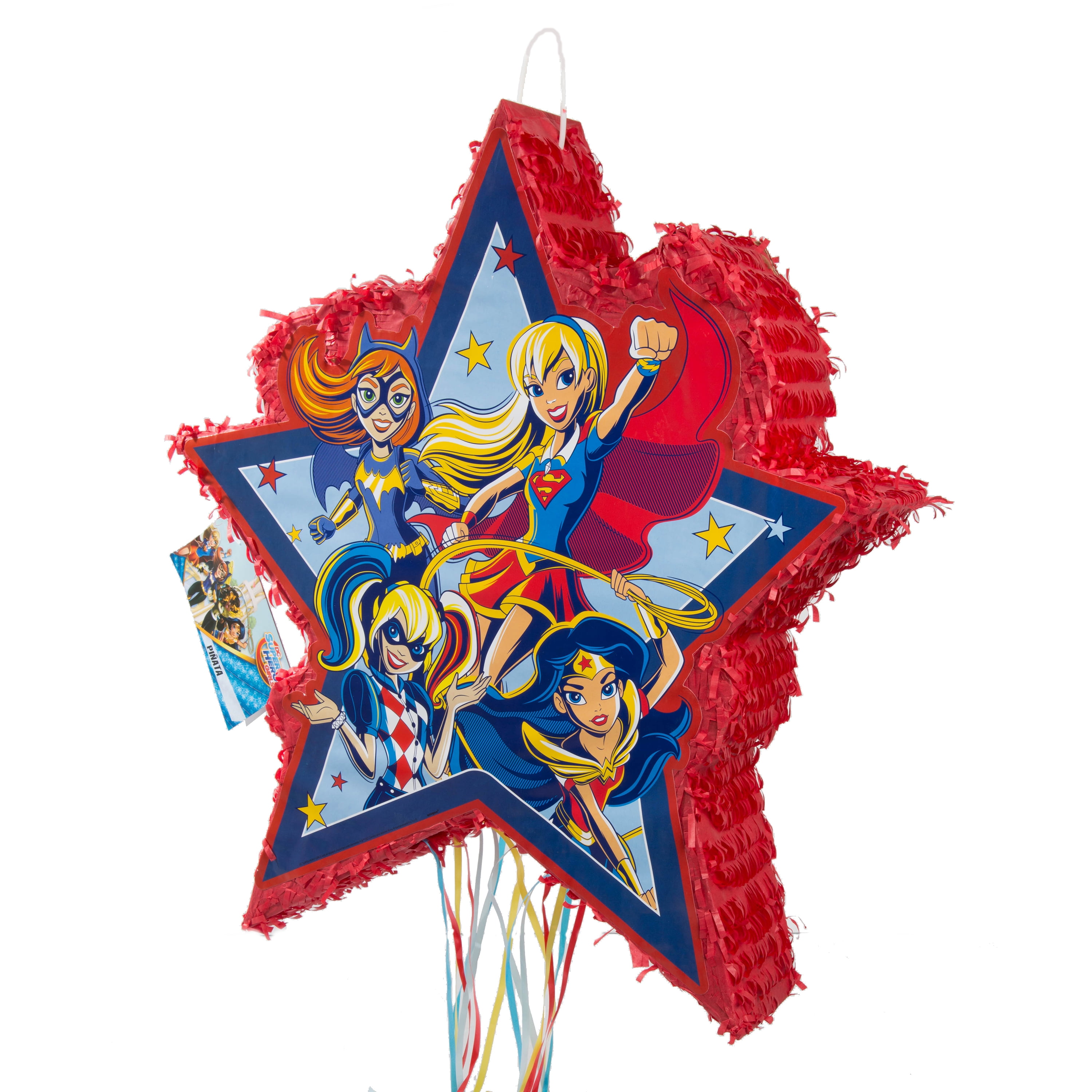 DC Super Hero Girls Birthday Pinata with Pull Strings - Walmart.com