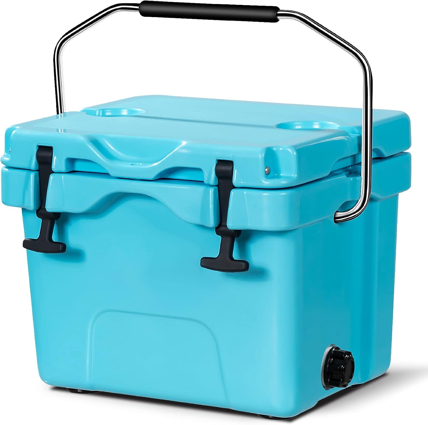PINDEE 16 Quart Cooler, 24 Can Insulated Ice Chest Box with Heavy Duty ...