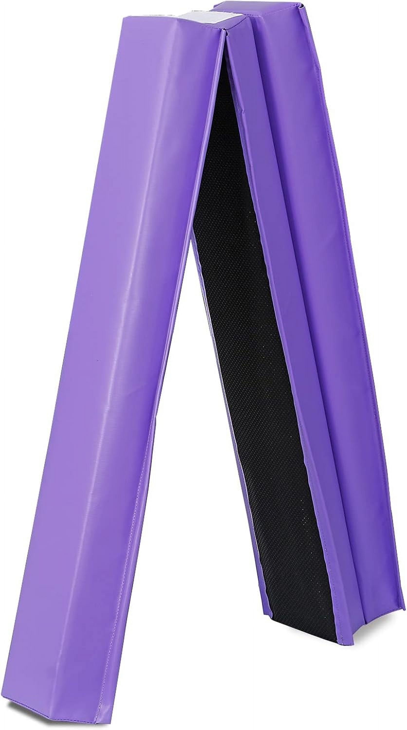 PINDEE 9ft Folding Gymnastics Balance Beam Low Floor Balance Beam Bar with Anti-Slip Base Extra ...