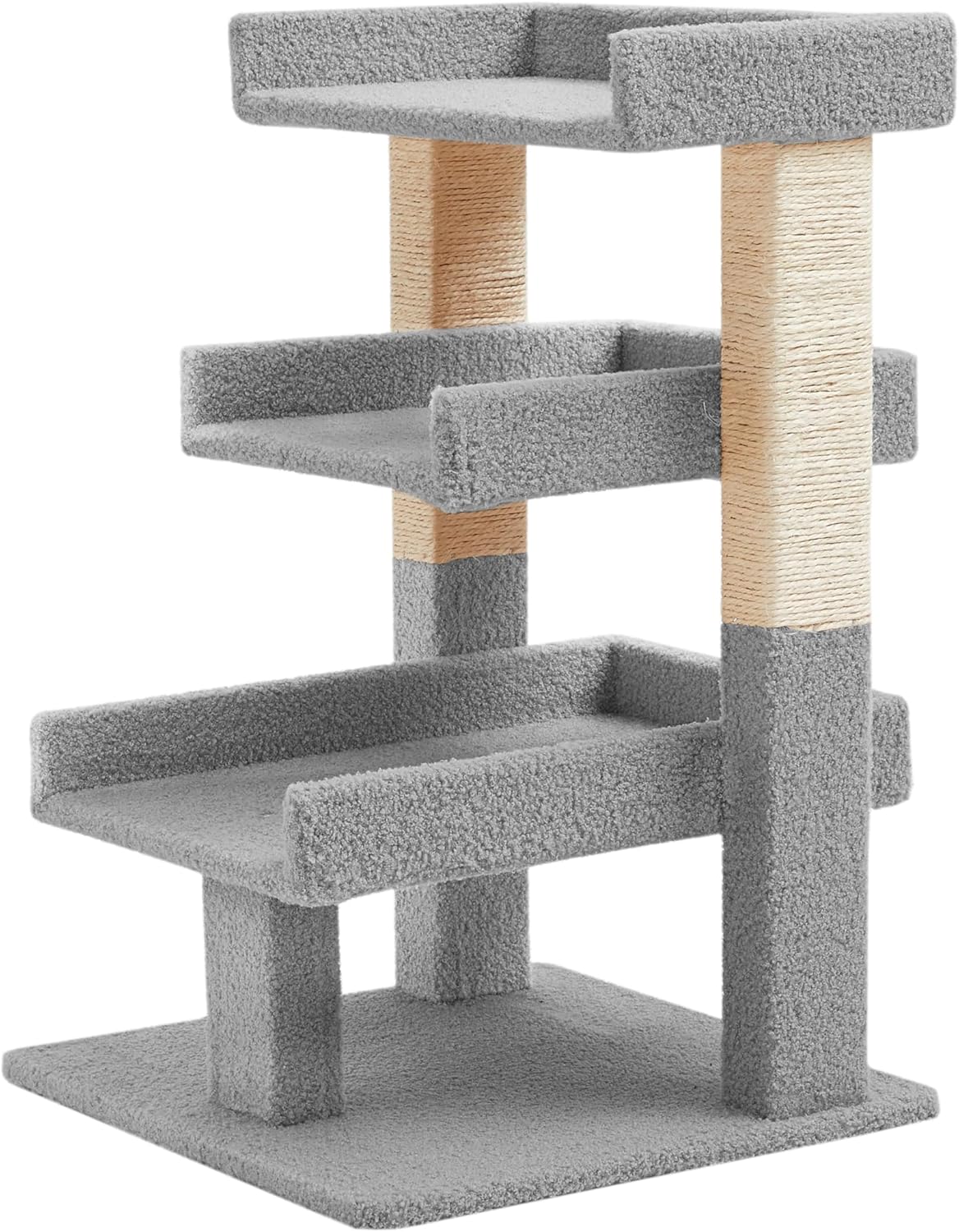 PINDEE Cat 3 - Tier Tree Tower - Sturdy Cat Tree with Scratching Post 3 ...