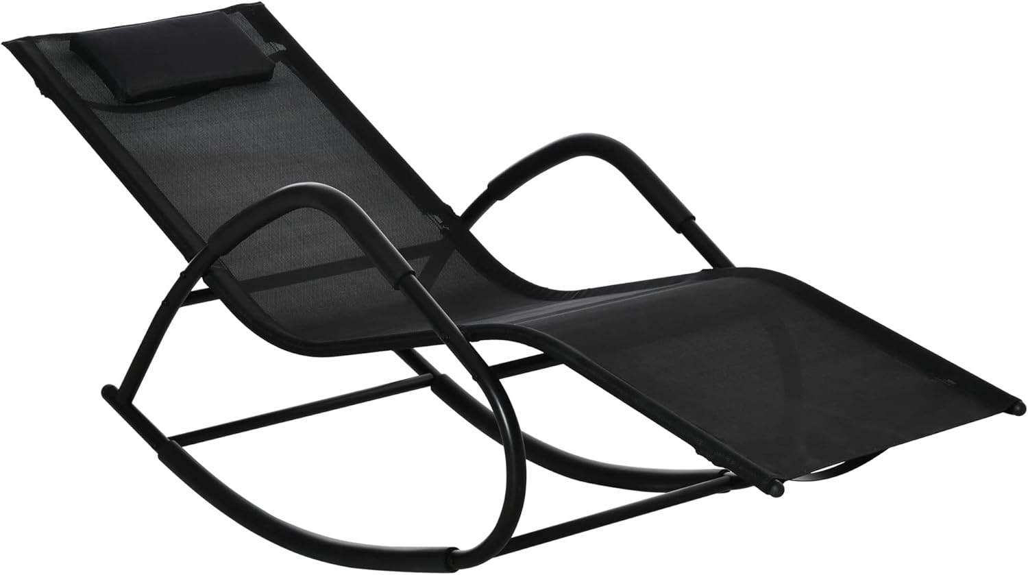 PINDEE Rocking Chair, Zero Gravity Patio Chaise Sun Lounger, Outdoor ...