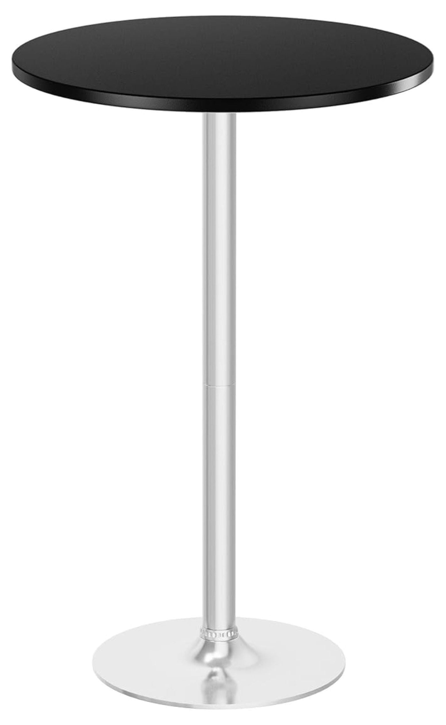 PINDEE Round Bistro Pub Table 1 Pack Modern Style Metal Base MDF Top ...