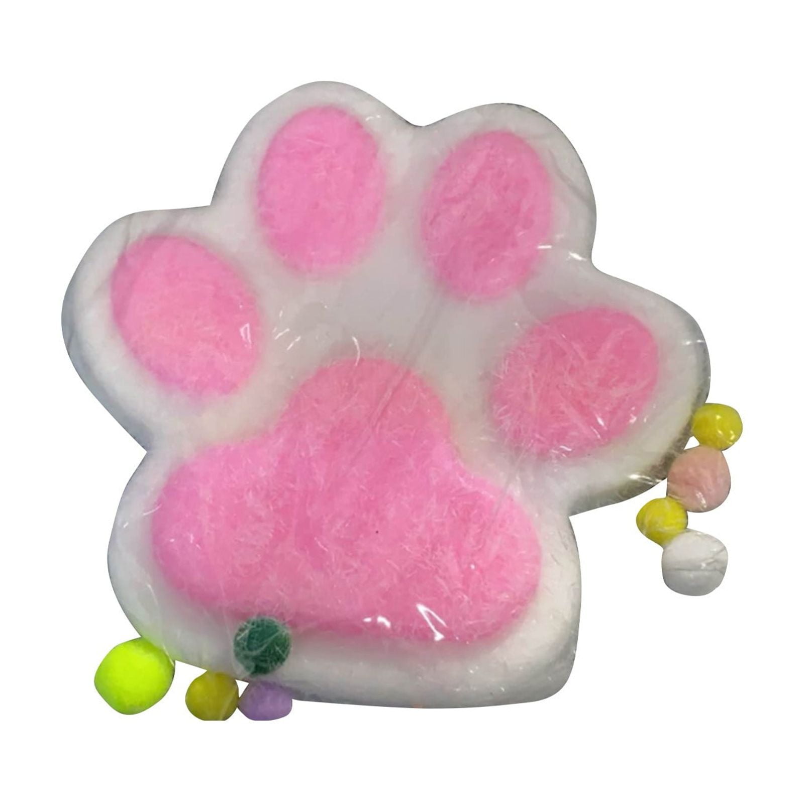 PINEAPPLE Cute Pink Paw-Shaped Bath Sponge for Kids and Adults Soft ...
