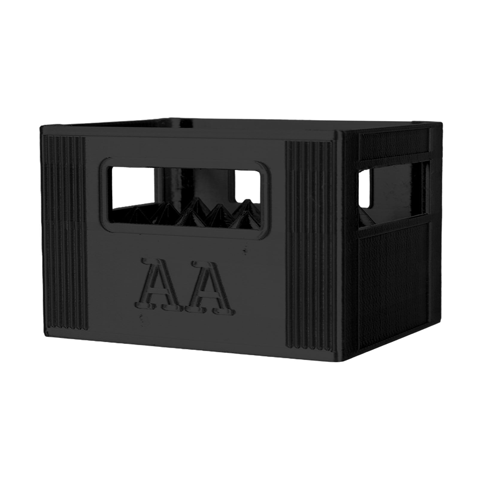 PINEAPPLE Durable Plastic Milk Crate Storage Bin with Handles ...