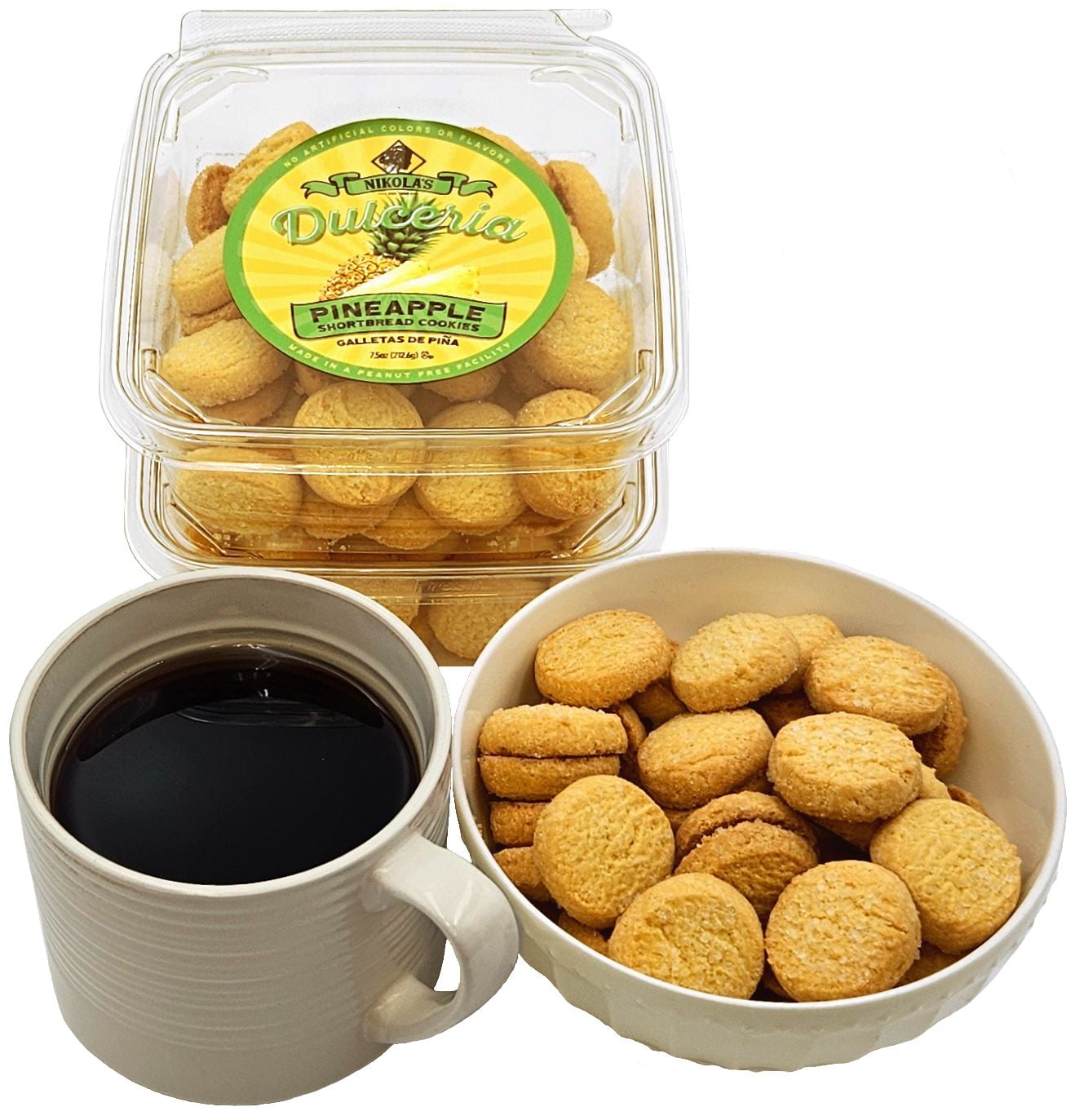 3 pack of Nikolas Naturally Flavored Pineapple Shortbread, Galletas ...