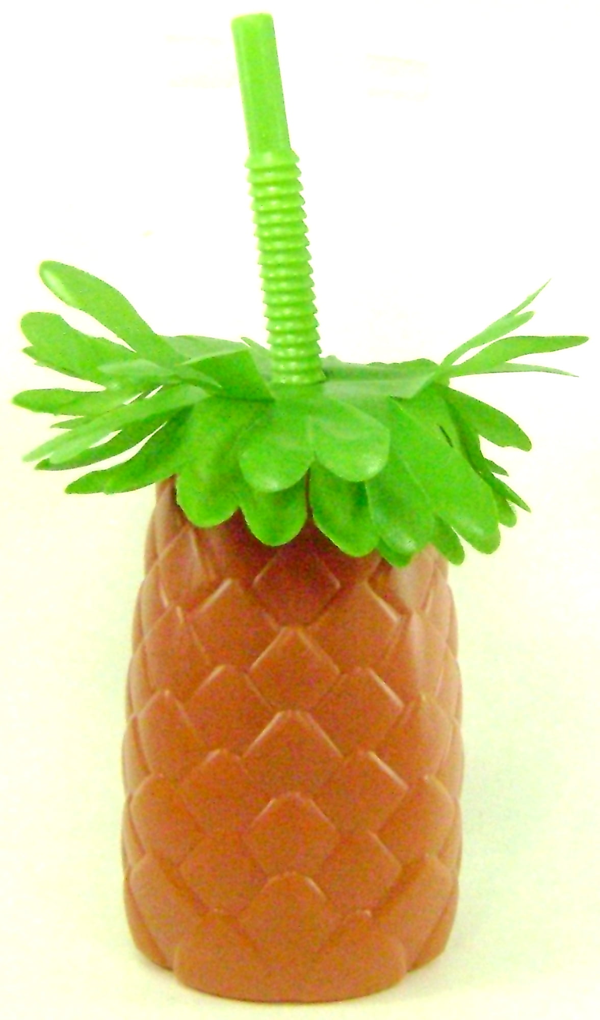 Luau Pineapple Sipper Bottles / Cups with Straws, 20 Oz. - Walmart.com