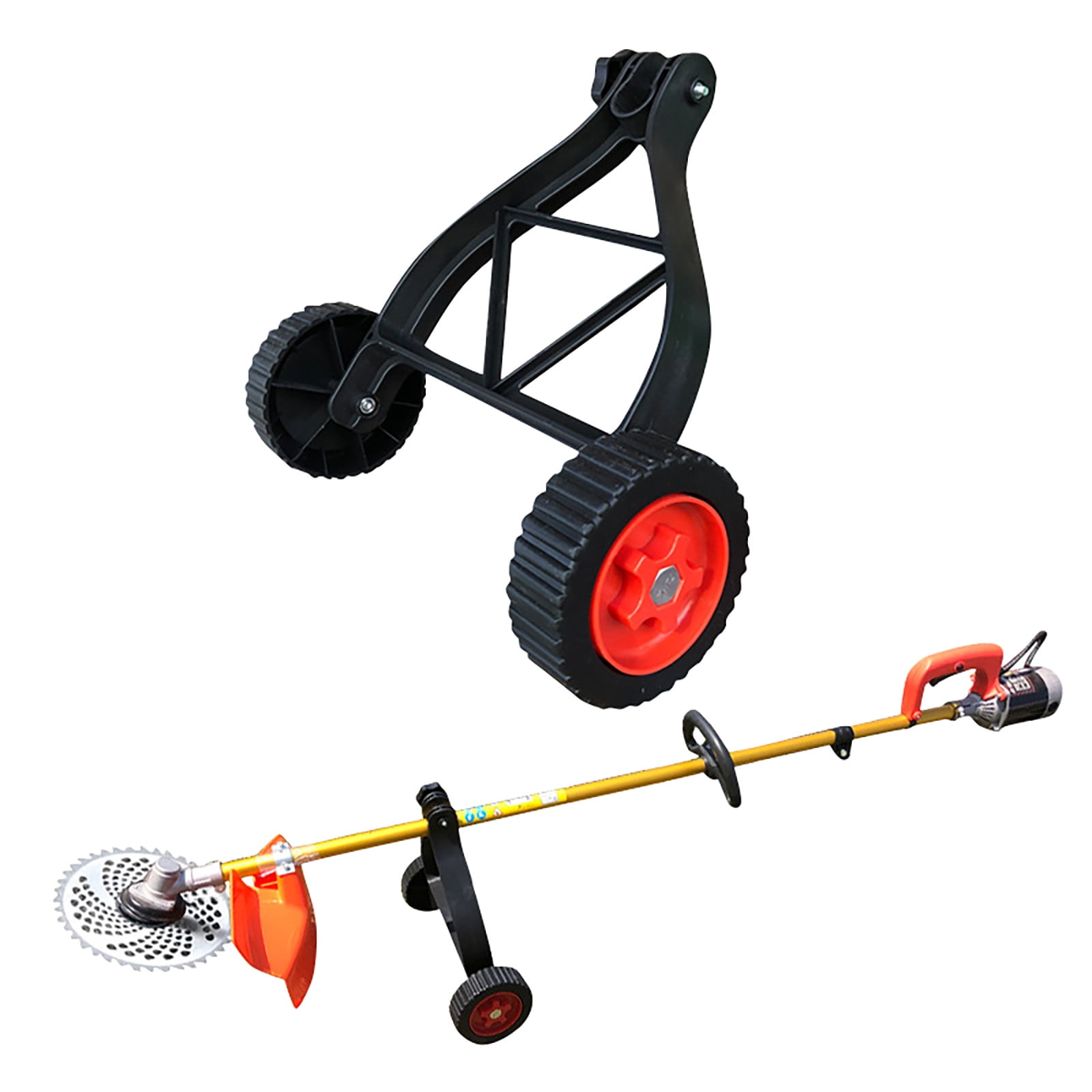 PINEAPPLE Lithium Electric Mower Wheels, Household Small Mower Wheels ...