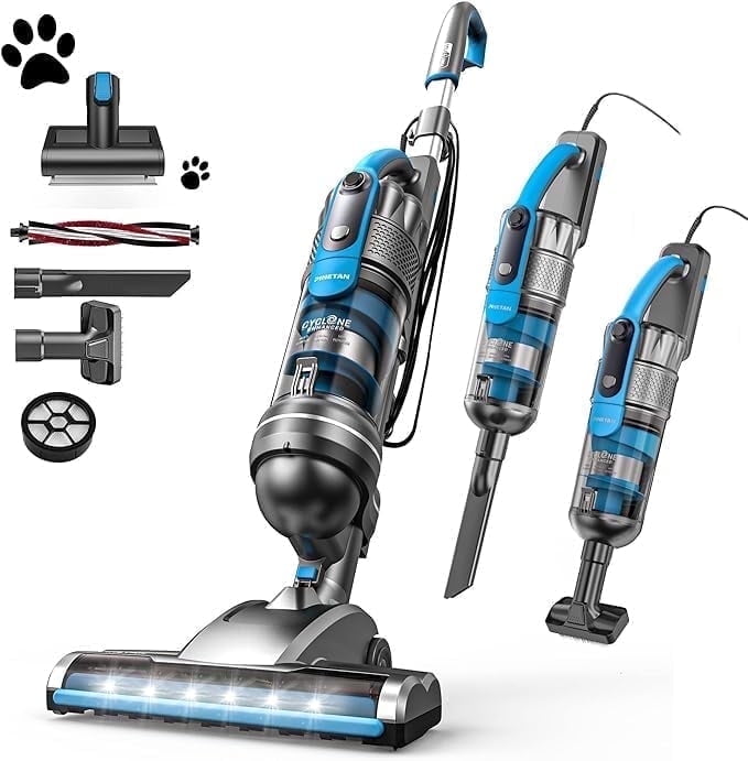PINETAN PowerLift Lightweight Upright Vacuum Cleaner, Corded 600W ...