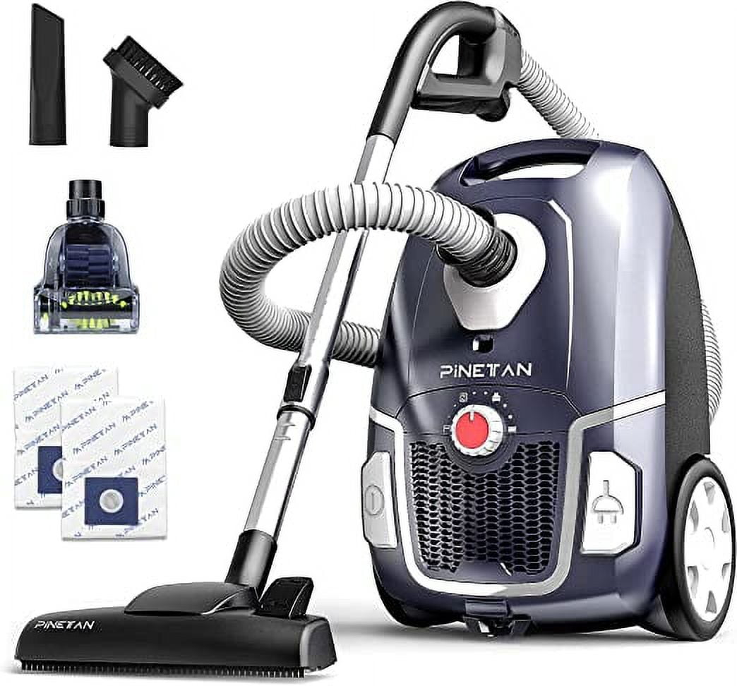 PINETAN UA807 Vacuum Cleaner, 62 dB Low Noise, High Suction, Speed ...