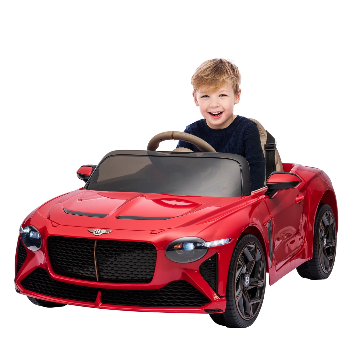 PINGCNG Adjustable Three-Speed Licensed Bentley Mulsanne 12V7A Kids ...