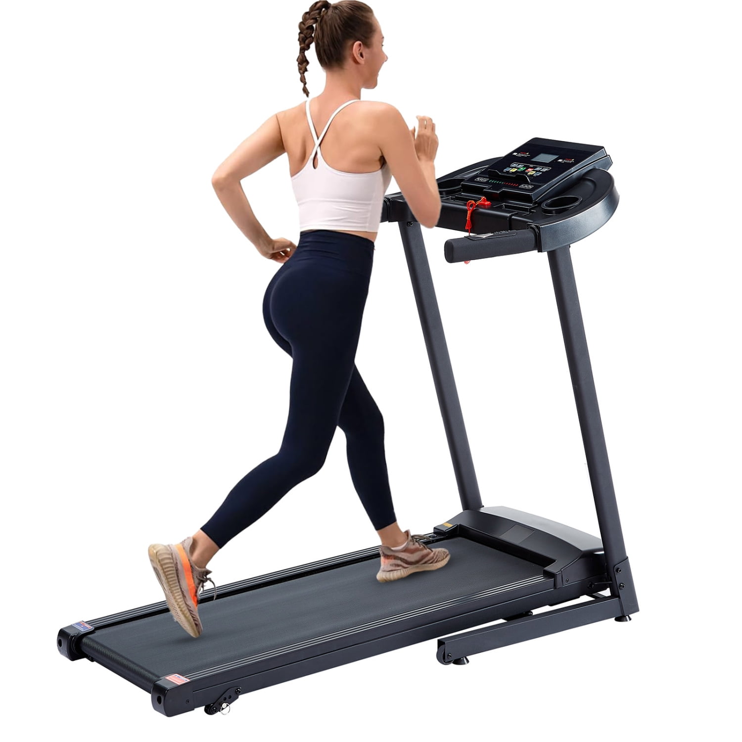 PINGCNG Hydraulic Folding Treadmill - Removable 2.5 HP Treadmill with ...