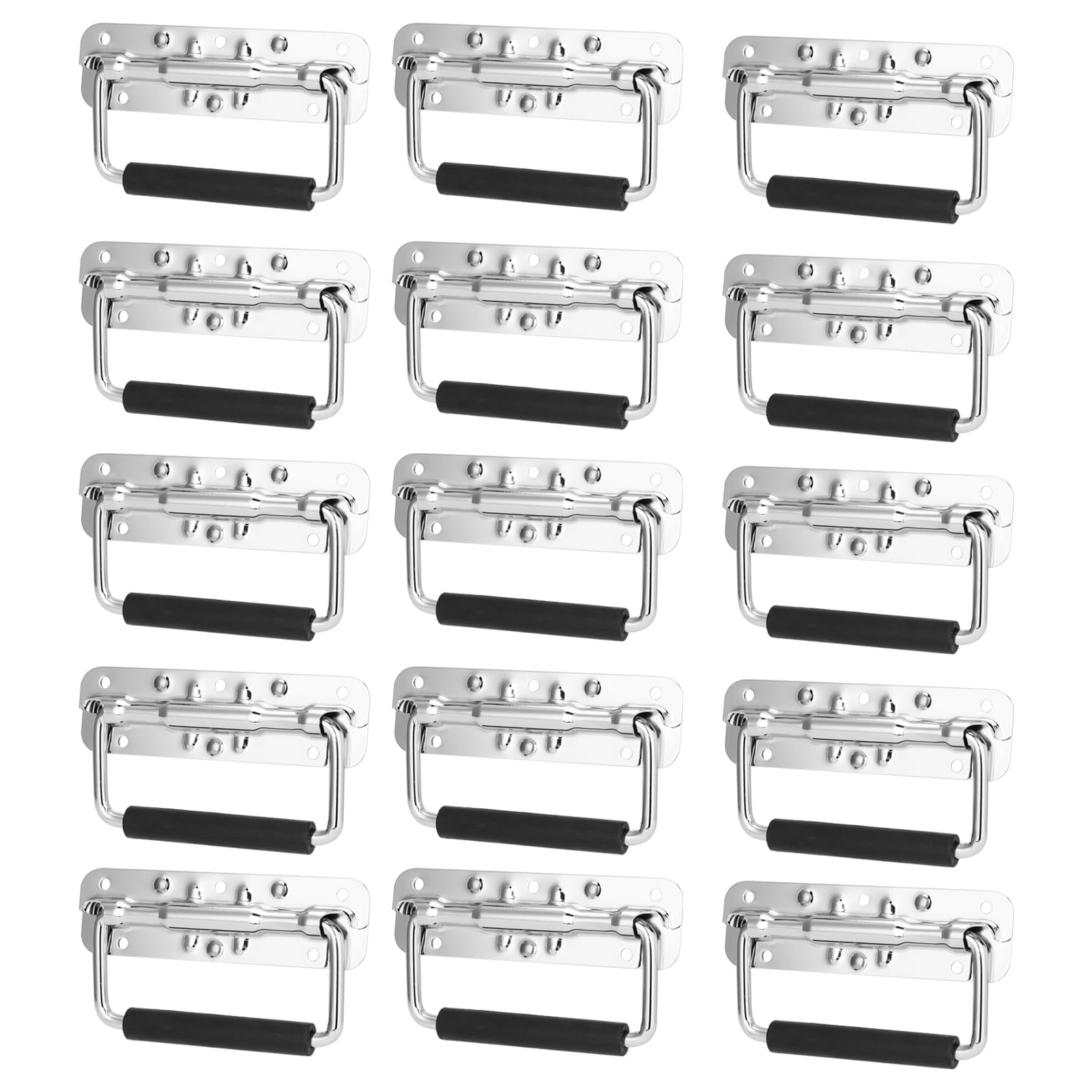 PINGEUI 15 Pack Pull Handles, 5.5x1.5inch Silver Foldable Metal Handle ...