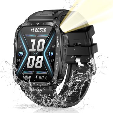 2.01" Military Smart Watch Outdoor Tactical Sports Watch Fitness ...