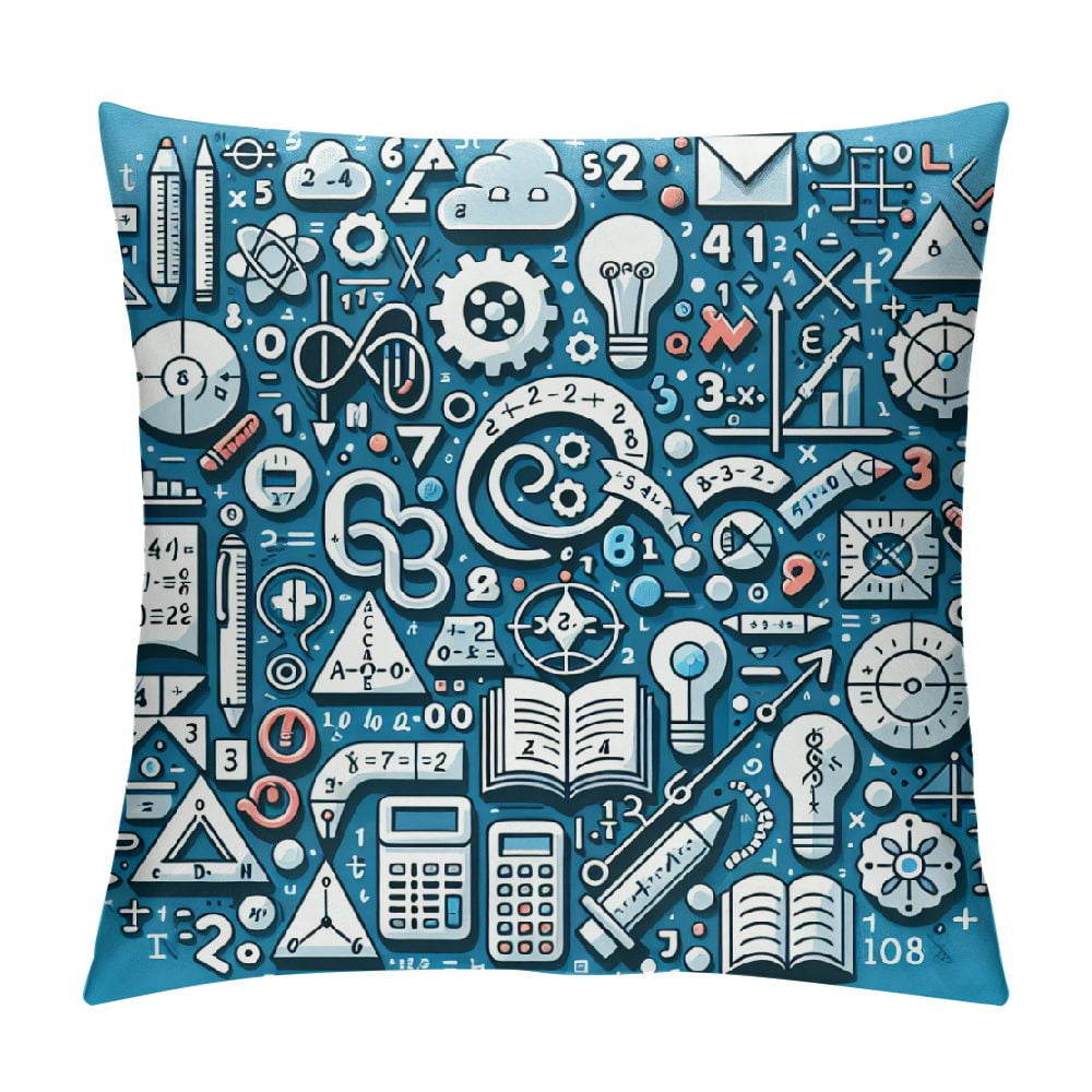 PINGXIXI Pillow Covers for Kids Teens,Hand Draw Throw Cushion Covers ...