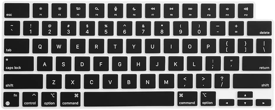 PINHEN 2 Pack Keyboard Cover Skin for 2024-2022 MacBook Air 13.6 inch ...