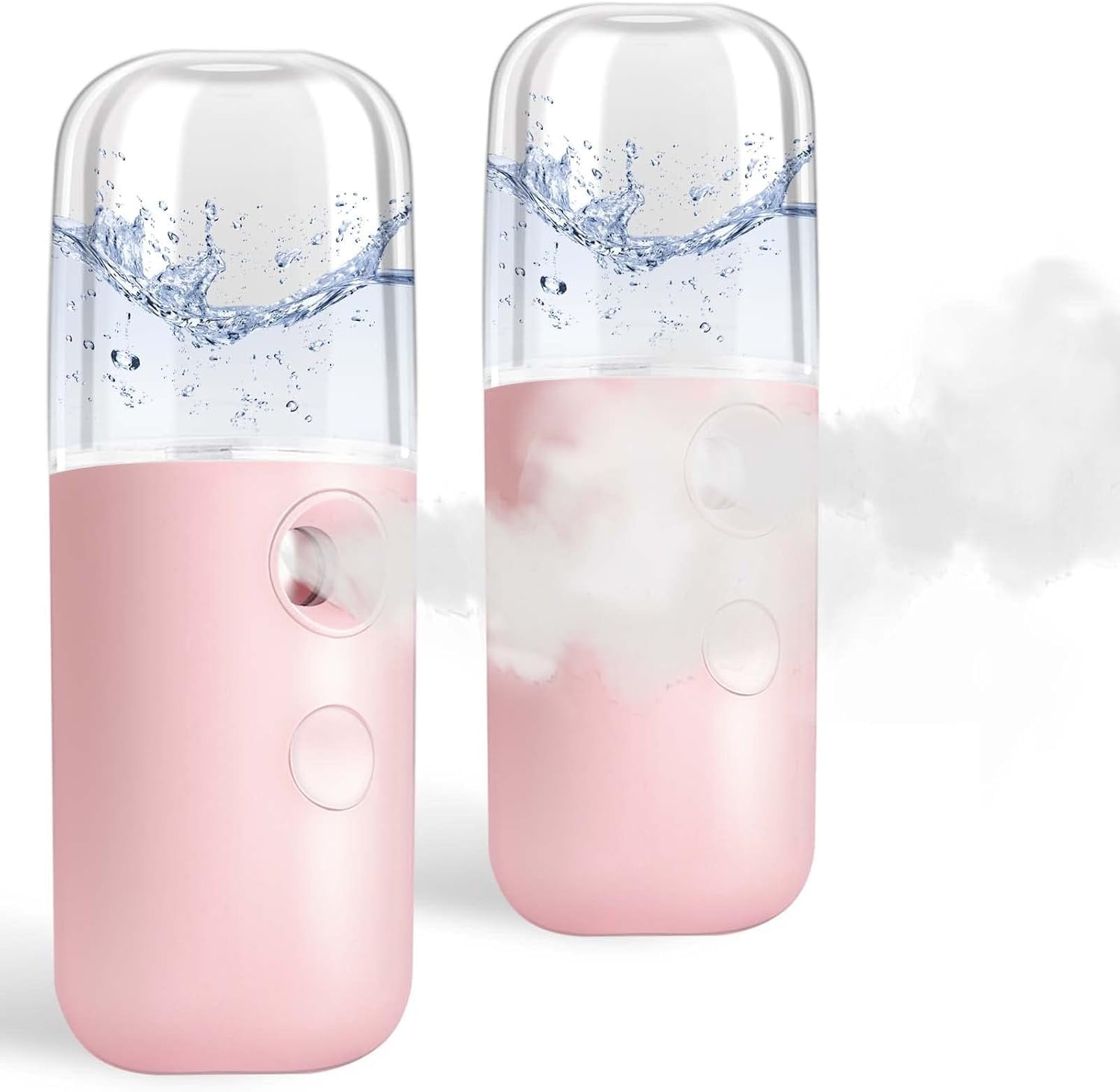 PINHEN 2 Pack Nano Facial Steamer, Handy Mini Mister, USB Rechargeable ...