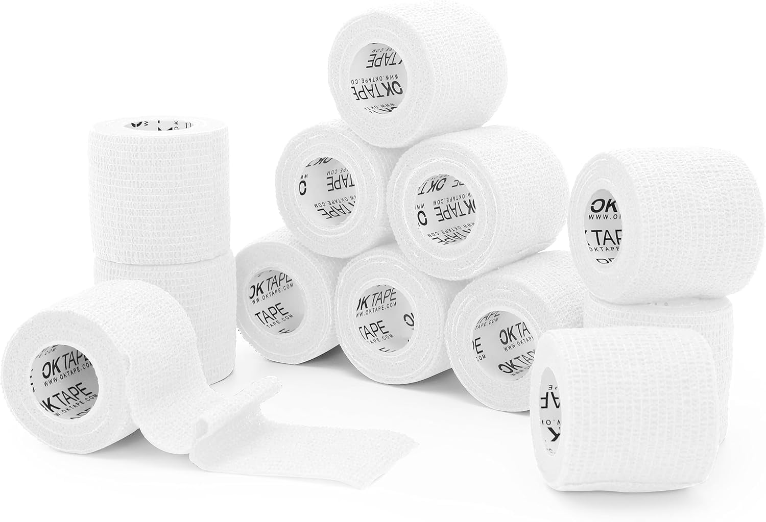 PINHEN Self Adherent Cohesive Bandages Wrap - 24Packs, 1" x 5 Yards ...
