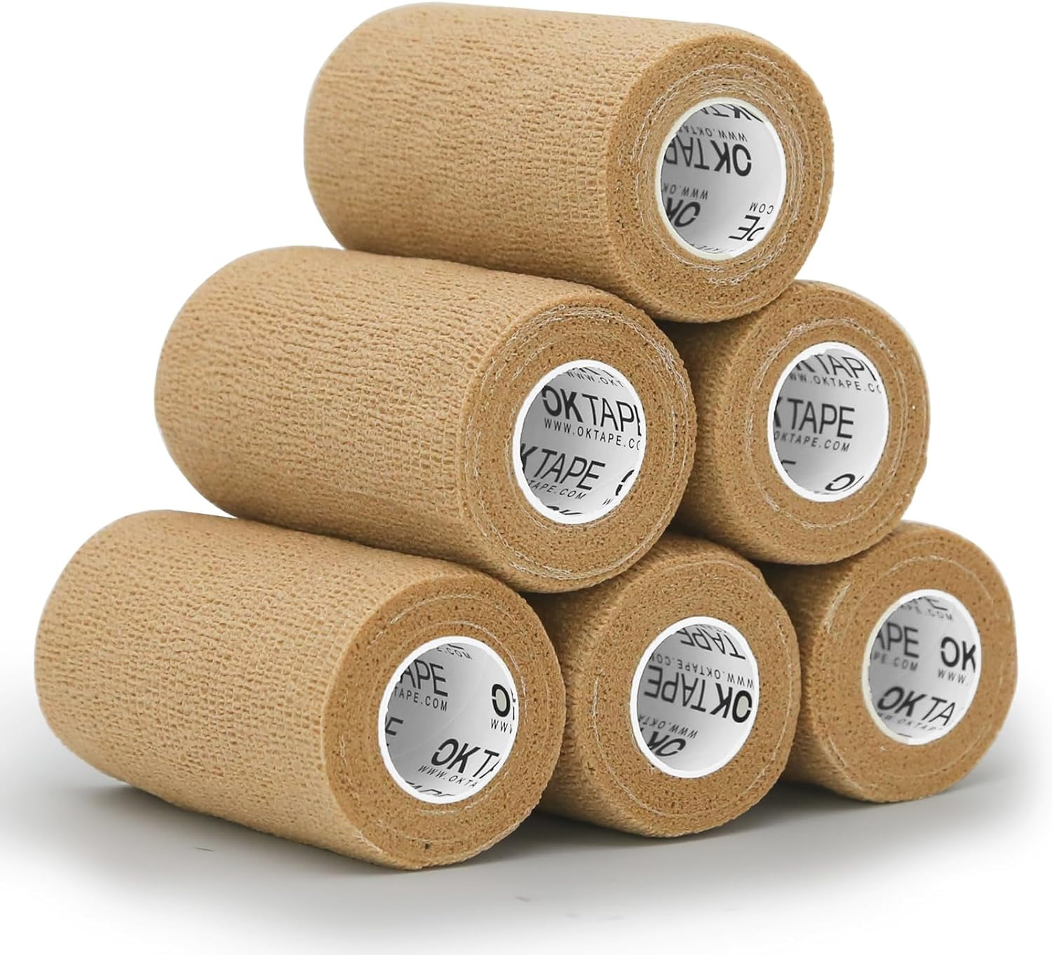 PINHEN Self Adherent Cohesive Bandages Wrap - 6Packs, 4" x 5 Yards, Non ...