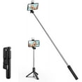 PINHEN Selfie Stick with Fill Light, 30 Inch Phone Tripod Extendable ...