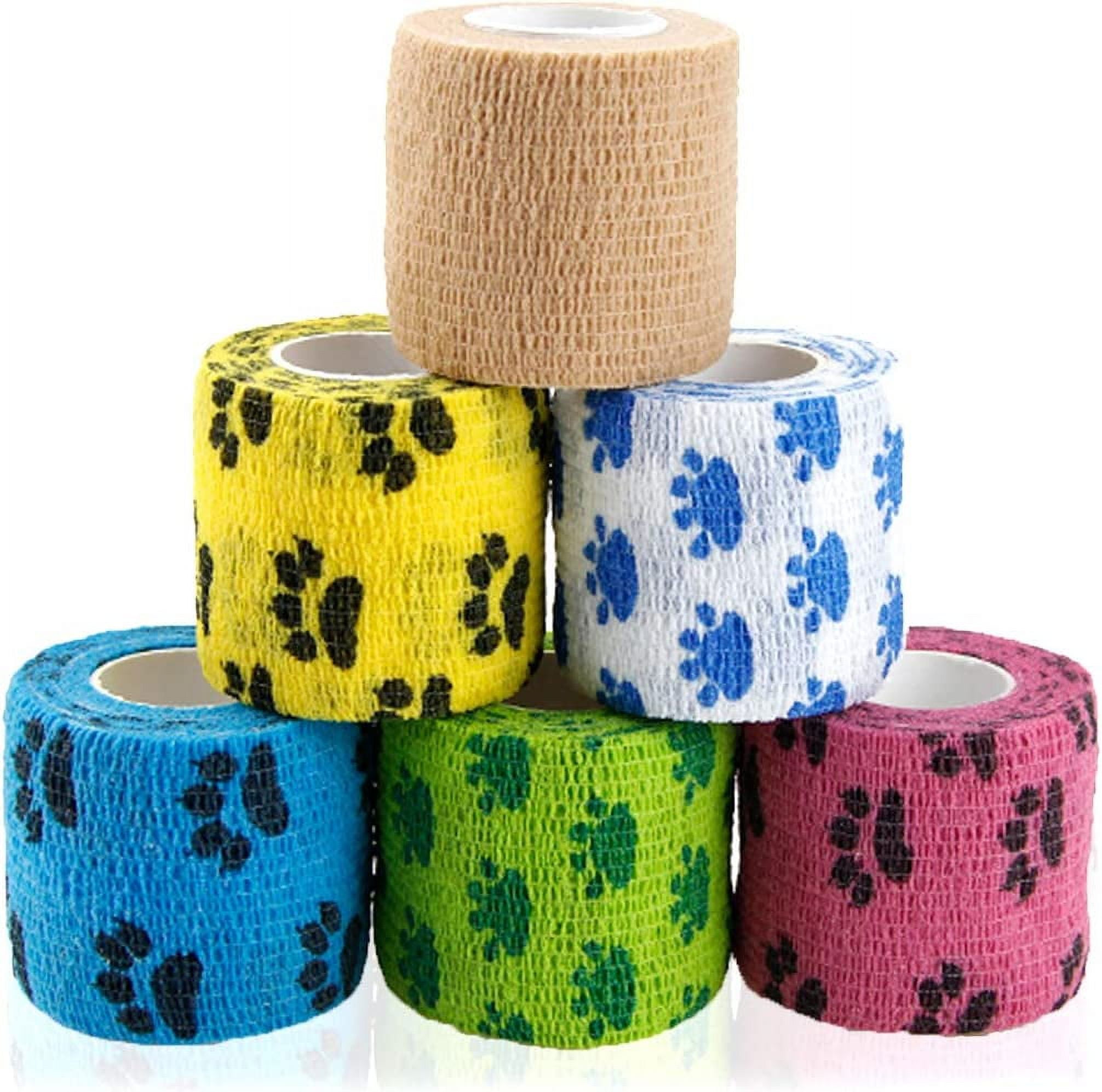 PINHEN Vet Wrap Cohesive Bandages Bulk Self Adhesive Bandage Wrap Self ...