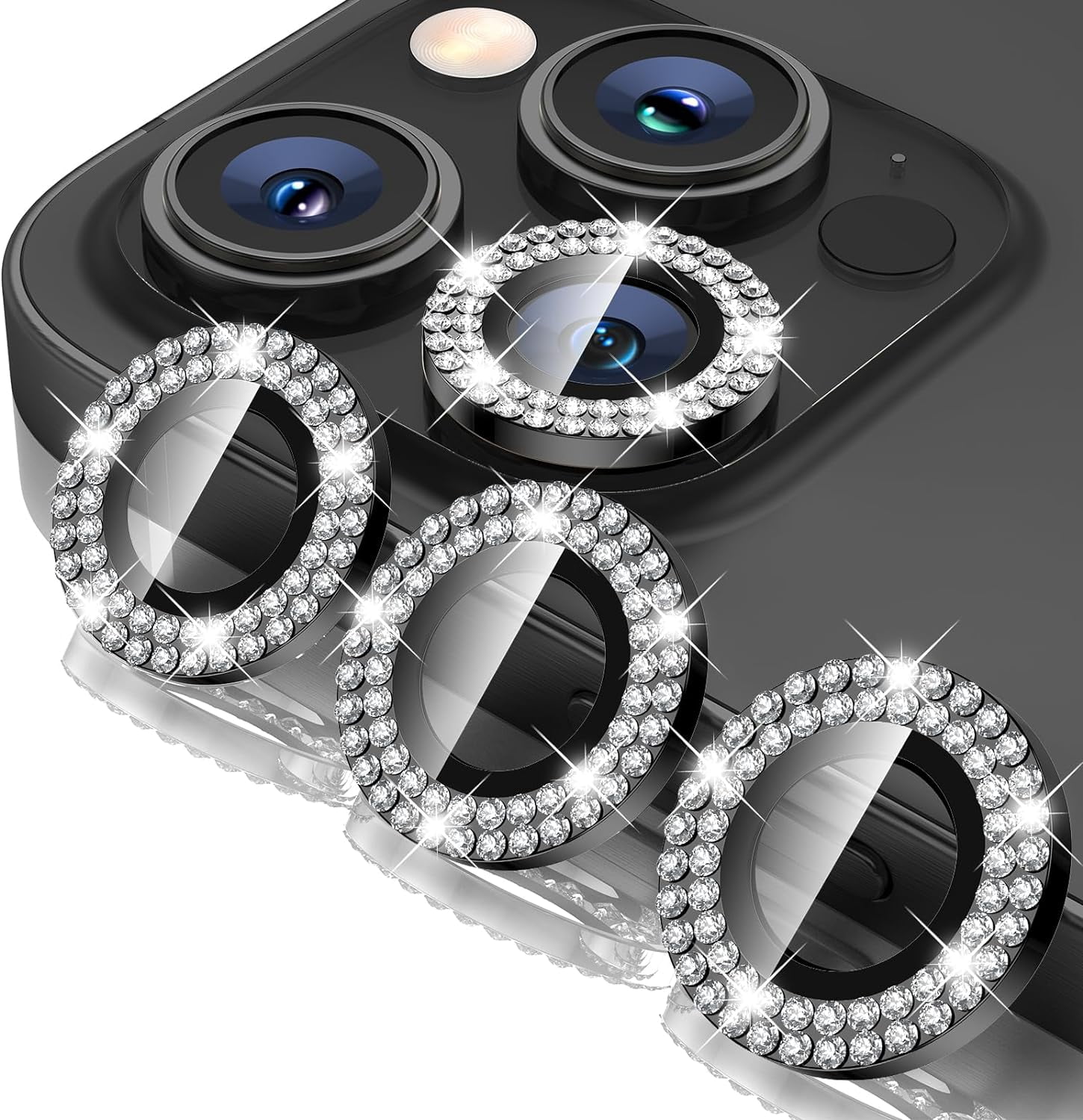 PINHEN for iPhone 15 Pro/iPhone 15 Pro Max Camera Lens Protector, 9H ...