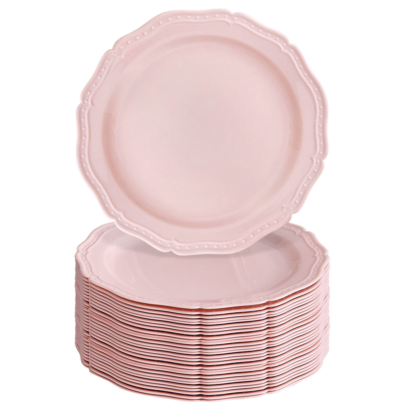 PINK DESSERT PLATES | 20 PC | French CountrySide Collection | 7.5 ...