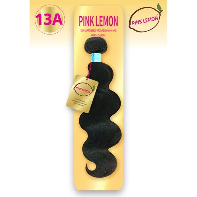 PINK LEMON - 100% 15A VIRGIN HAIR BUNDLE BLEACH, DYE, PERM (BODY WAVE ...