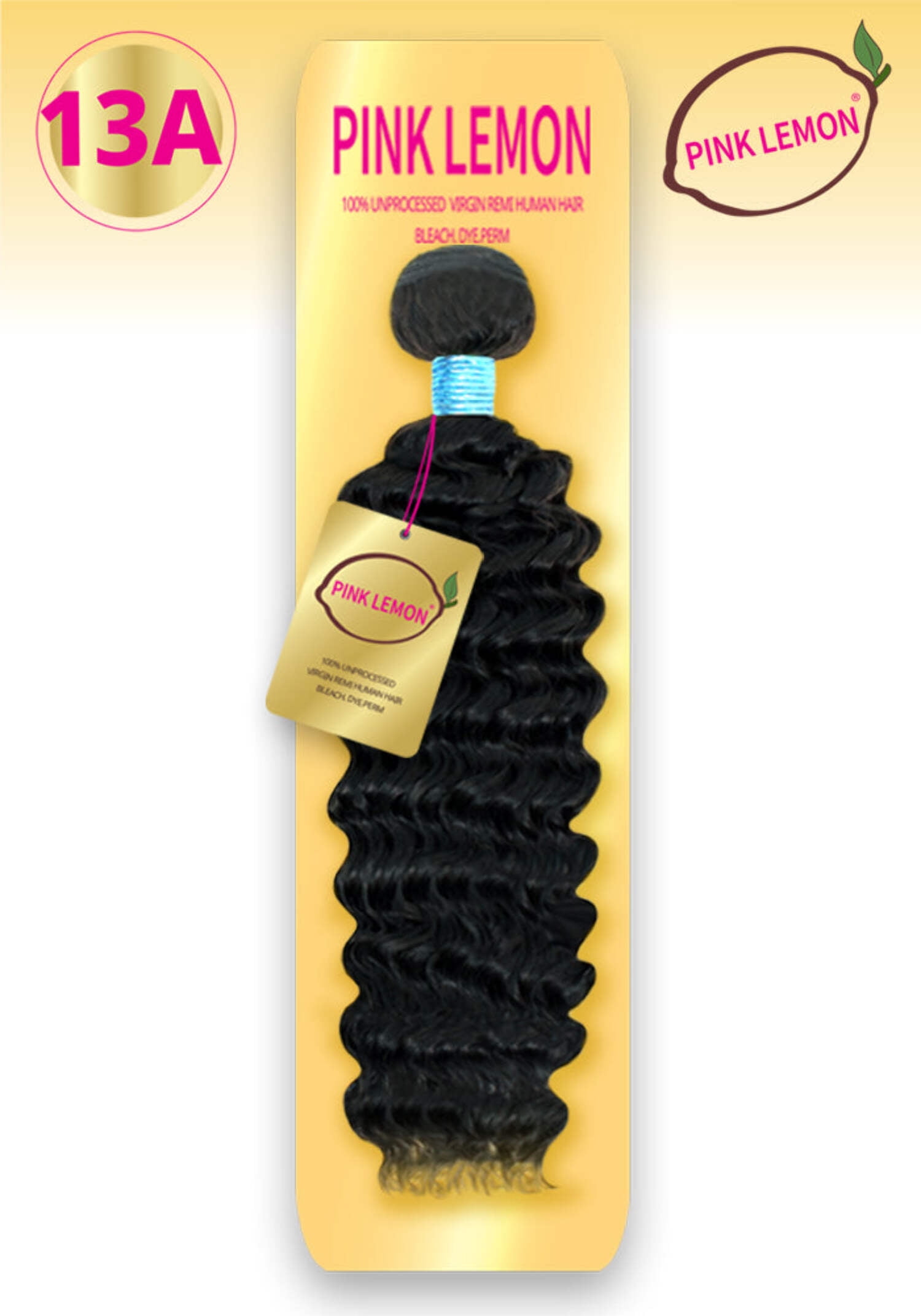 PINK LEMON - 100% 15A VIRGIN HAIR BUNDLE BLEACH, DYE, PERM (DEEP WAVE) - Walmart.com