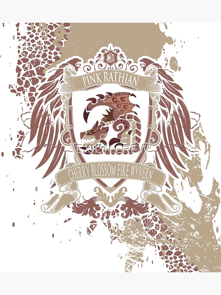 PINK RATHIAN - CREST Poster Framed-unframed - Walmart.com