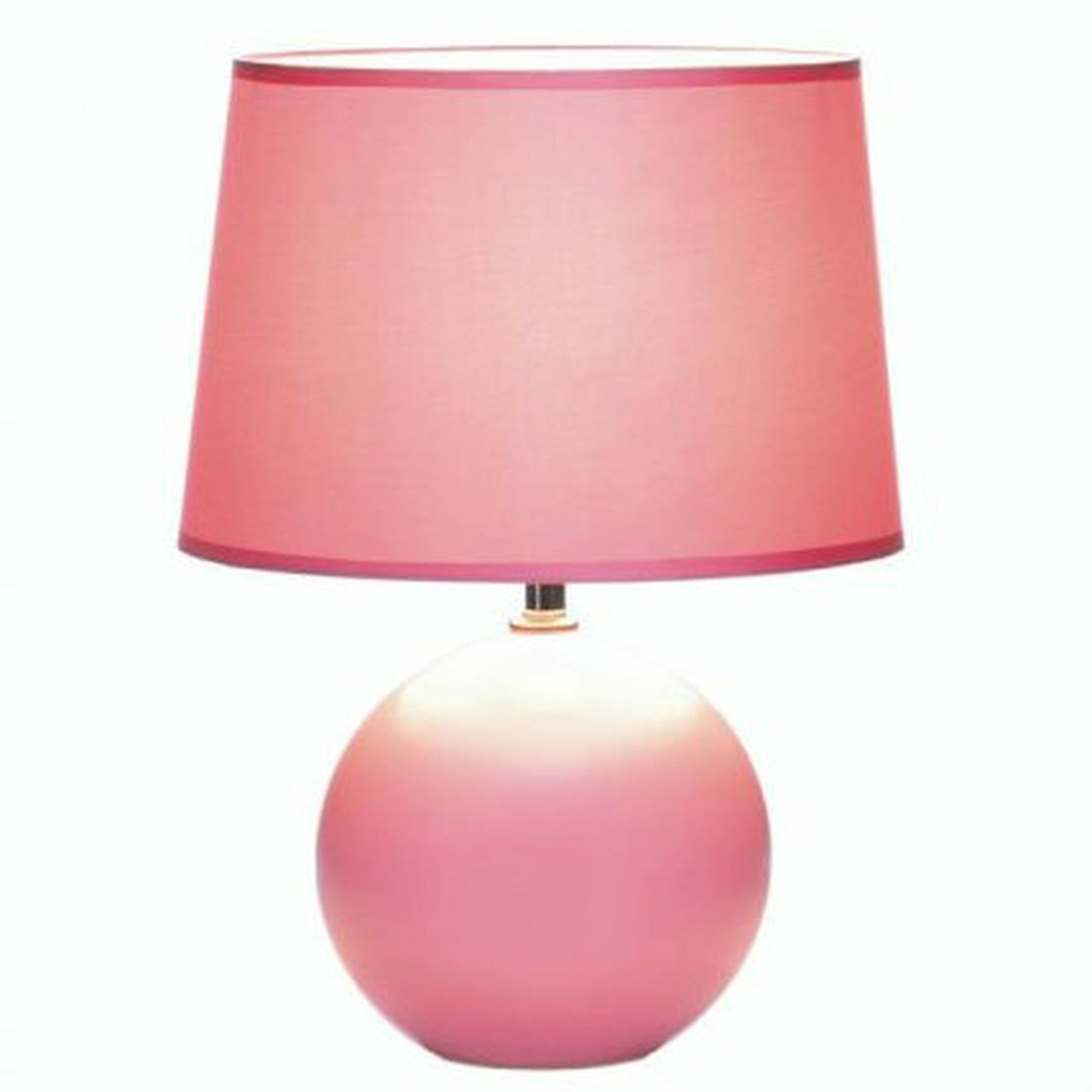 PINK ROUND BASE TABLE LAMP - Walmart.com