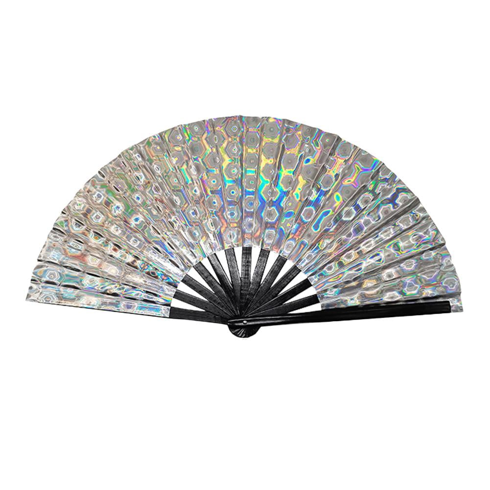PINKMAUG Foldable Line Dance Hand Fan, Popping Sound Fan for Performers ...