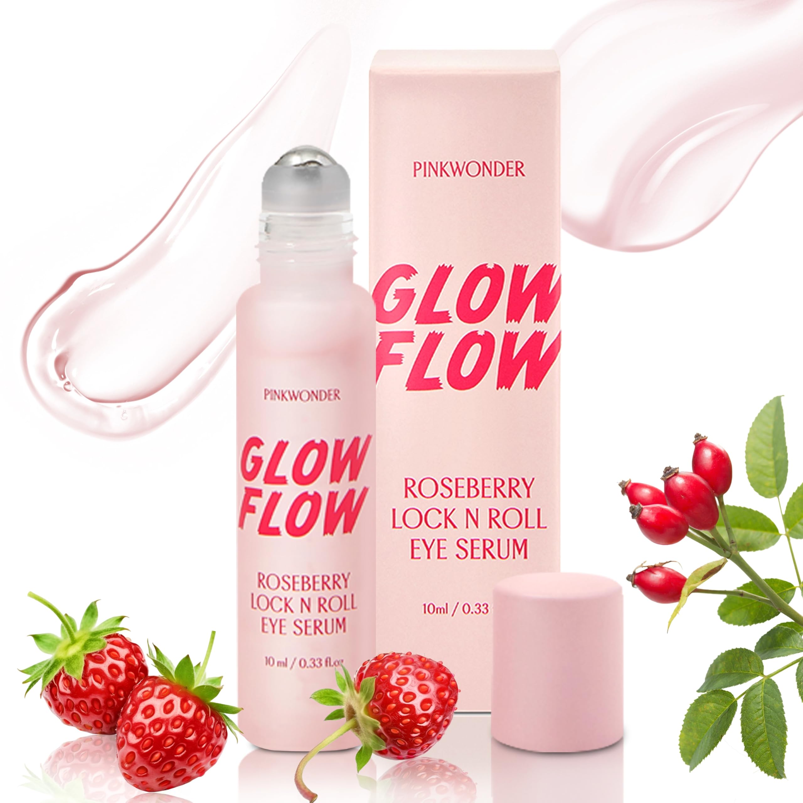 PINKWONDER Glow Flow Roseberry Lock HYZ01 N Roll Eye Serum- Hydrating ...