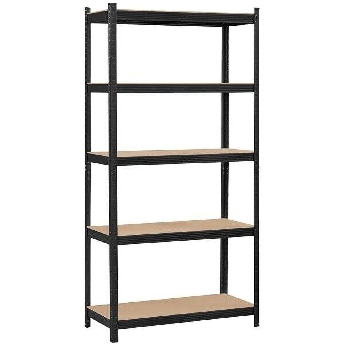 PINKYA 5-Tier Utility Shelves, Metal Storage Shelves Garage Shelving ...