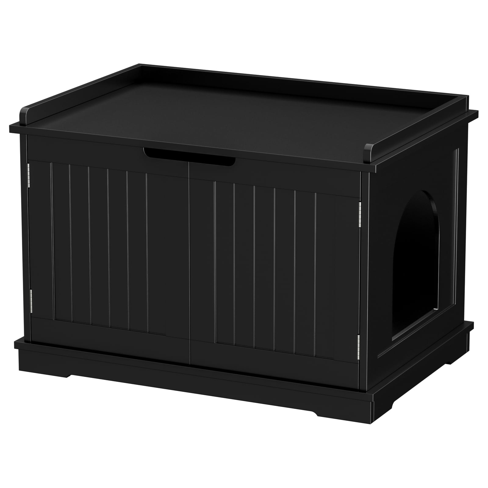 PINKYA Cat Litter Box Enclosure Furniture, Cat Washroom, Hidden Litter ...