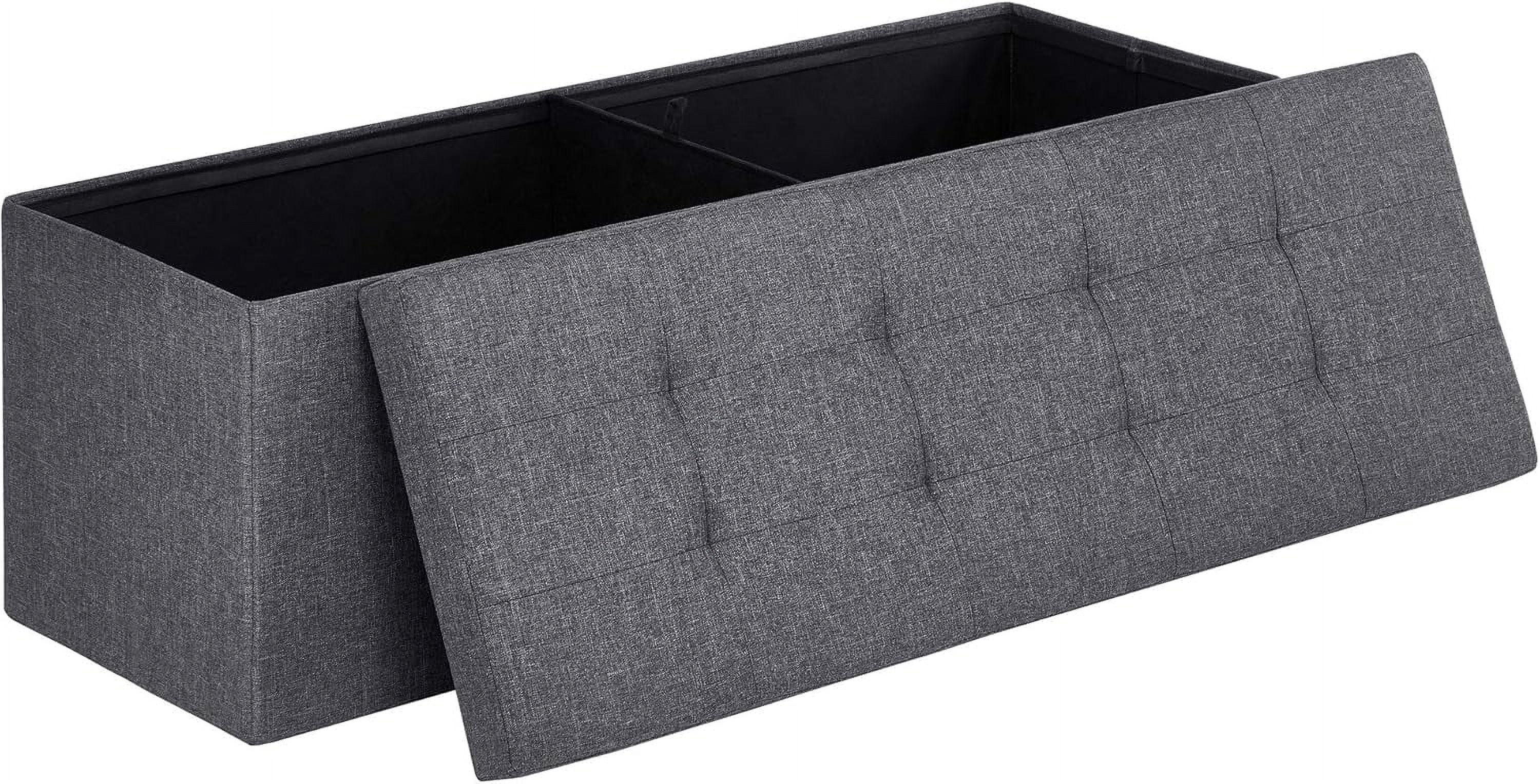 PINKYA Collection - 43 Inches Folding Storage Ottoman Bench, Ottoman ...