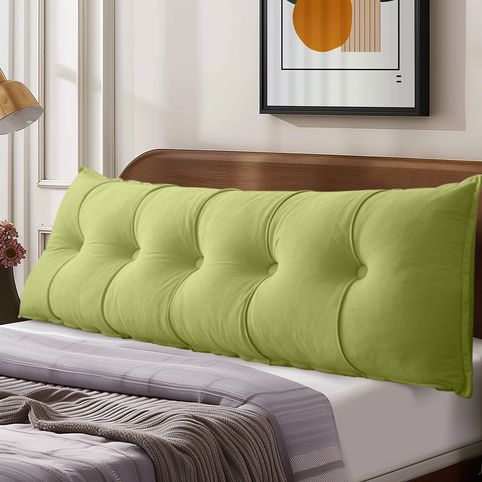 PINKYA Wedge Pillow Headboard Triangle Back Support Reading Pillow ...