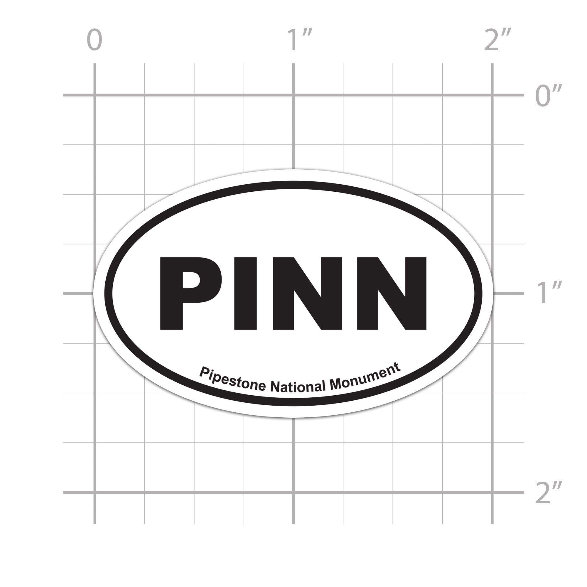 PINN Pipestone National Monument Sticker for water bottle phone tumbler ...