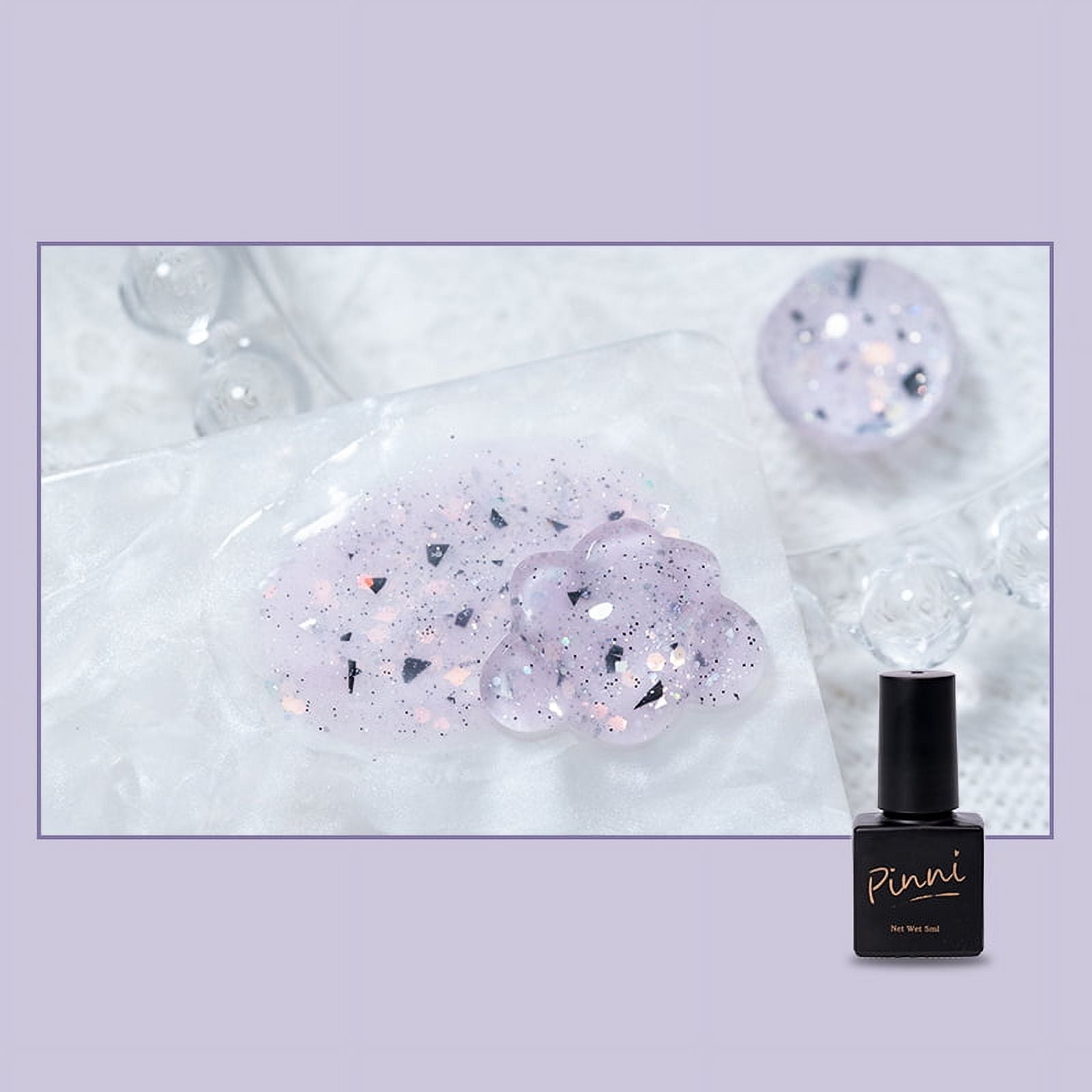 PINNI Lilac Egg Shell Gel Nail Polish Kit, Speckled Nail Polish Gel ...