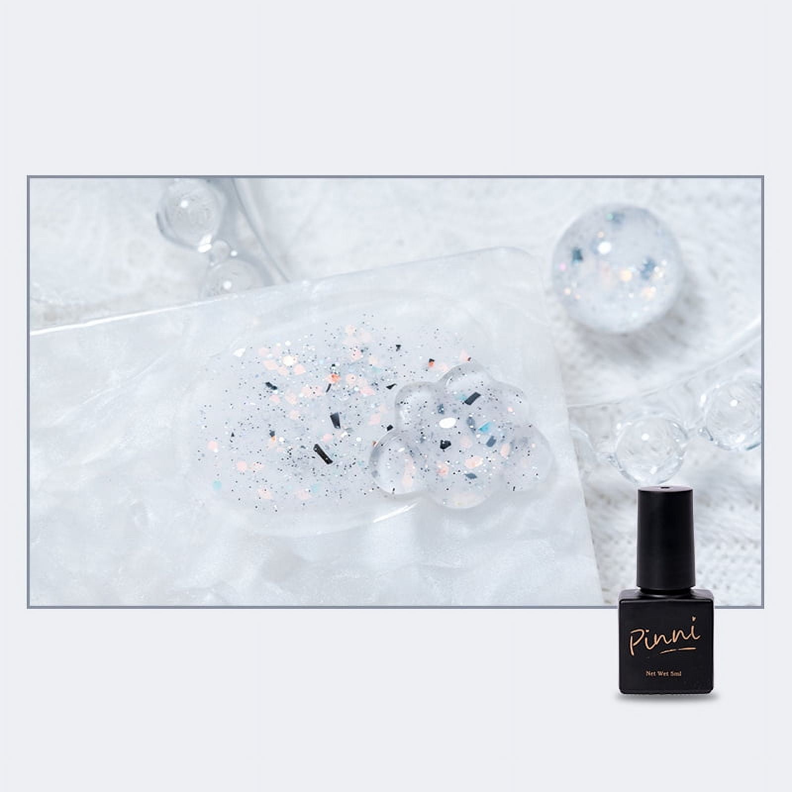 PINNI White Egg Shell Gel Nail Polish Kit, Speckled Nail Polish Gel ...