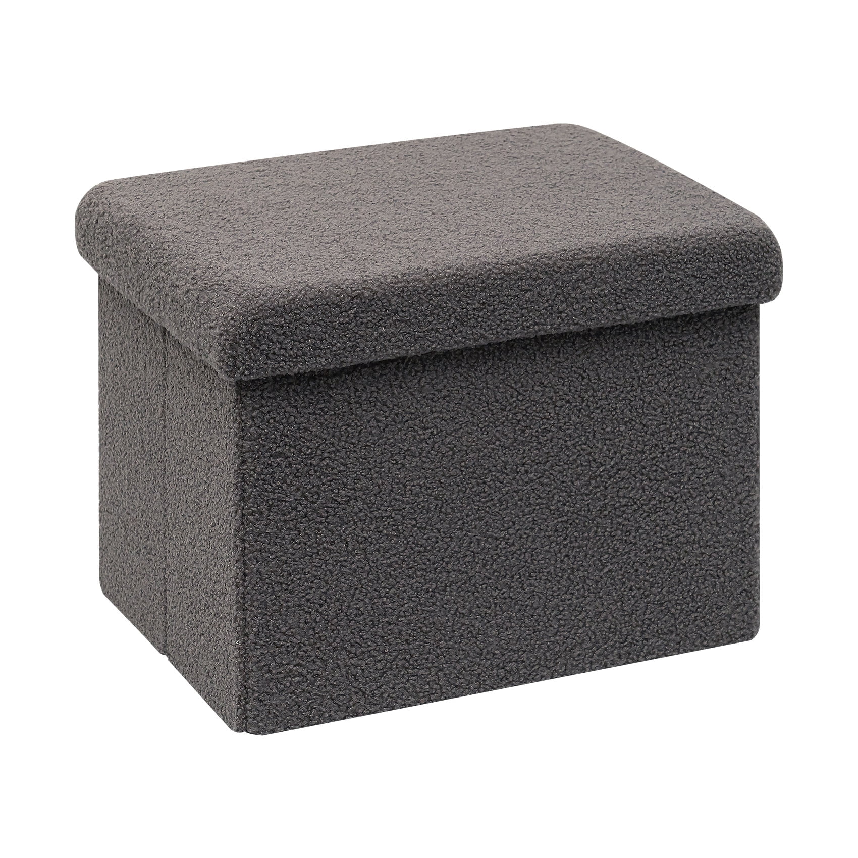 PINPLUS 16.5" Folding Storage Ottoman Cube,Foot Rest Stool Seat for ...