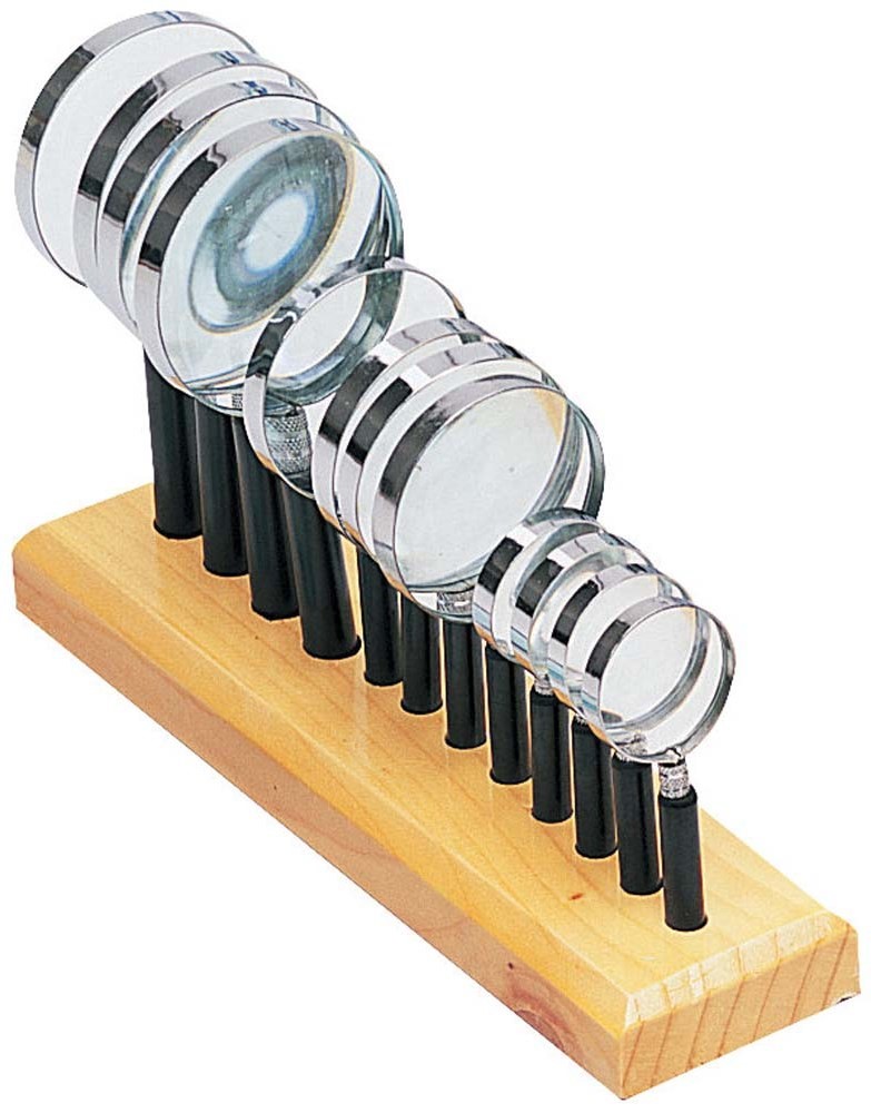 PINPOINT 12Pc Glass Magnifier Set | Three Sizes: 1.5" (3.8 cm) | 2" (5. ...