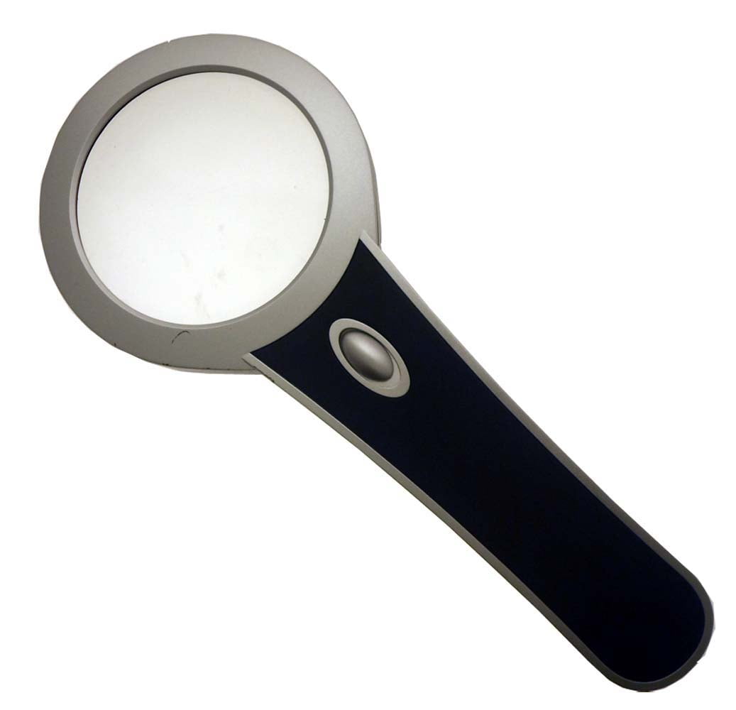 PINPOINT LED Magnifier | Sleek Silver & Black Design | Handheld, 3.6x ...