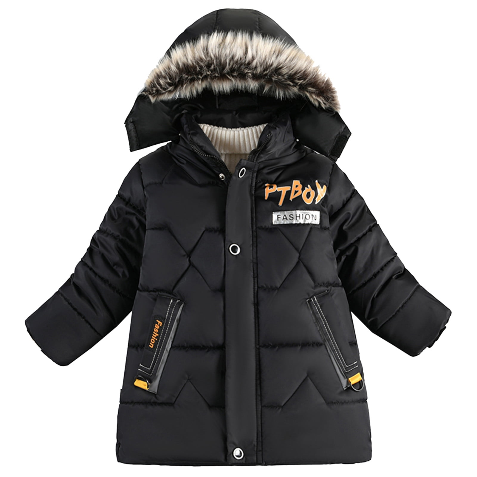 PINQI Boys Dress Coats Children Winter Jacket Coat Hooded Coat Fashion Kids Warm Clothes Jacket ...