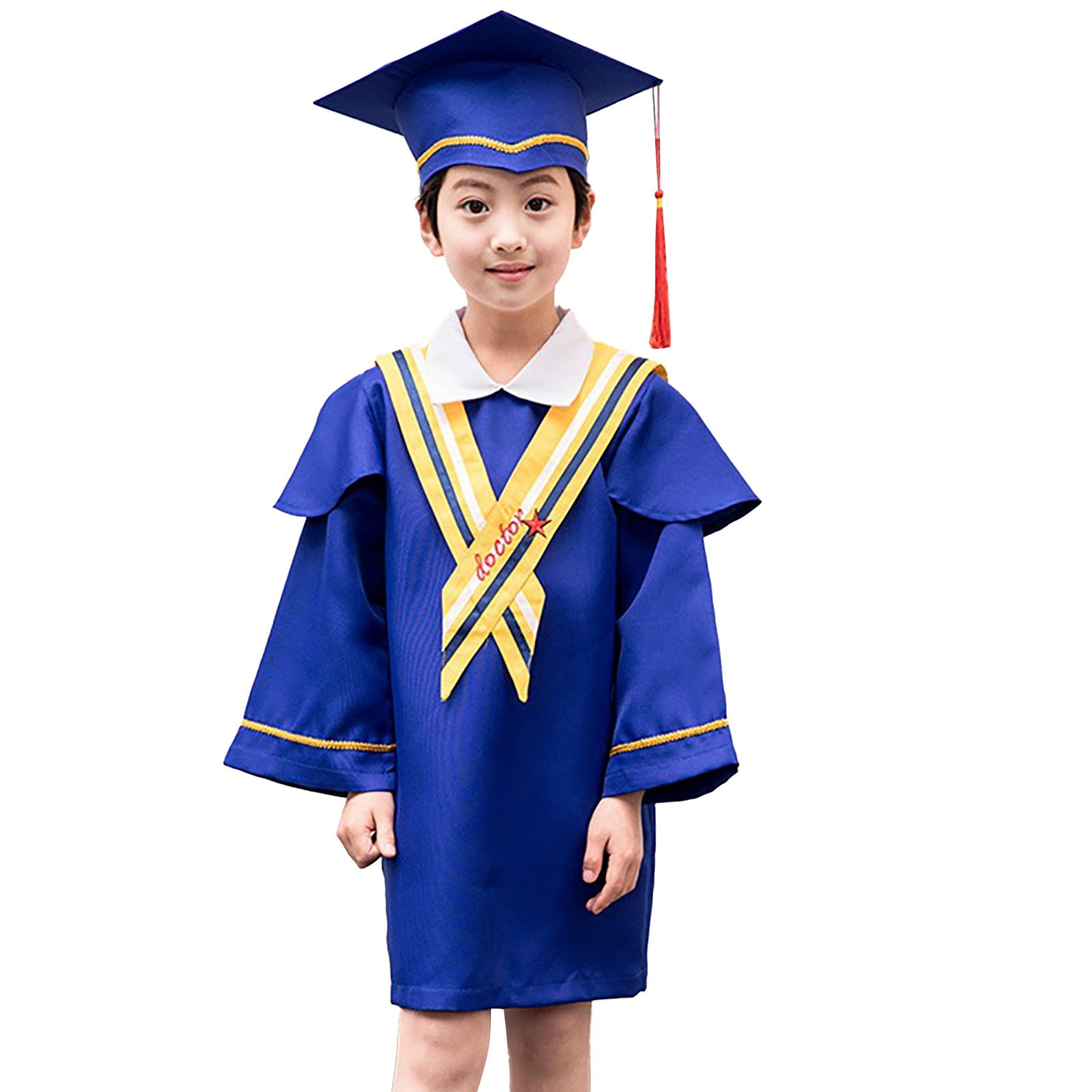 PINQI Cap and Gown for Kids Toddler Girls Boys Unisex Graduation Photo ...